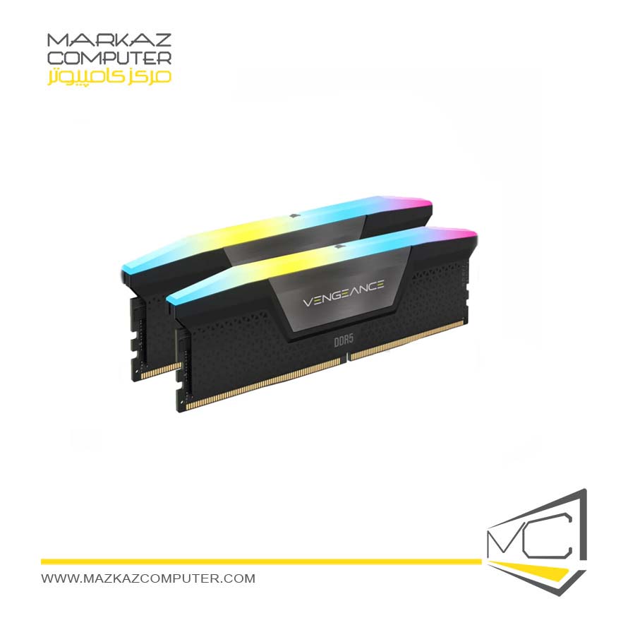 رم کورسیر VENGEANCE RGB 32GB 16GBx2 5200MHz CL40 AMD DDR5 - فروشگاه ...